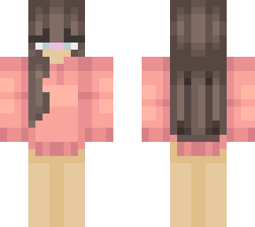 Cute girl with hoodie | Minecraft Skin