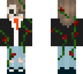 Skeleton rose suit chic thingy | Minecraft Skin