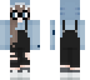 blue girl with glasses | Minecraft Skin