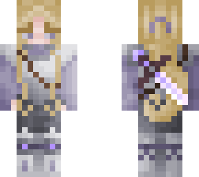 Elf Knight - sword on back | Minecraft Skin