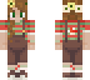 GeminiTay's HermitCraft skin with brown hair and Christmas shirt ...