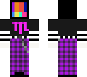 tv head weirdcore, monster can shirt (pink) | Minecraft Skin