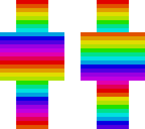 ultimate rainbow skin | Minecraft Skin