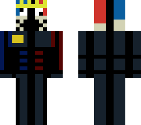 Blue/Red Derp King | Minecraft Skin