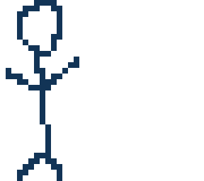 Blue stick figure | Minecraft Skin