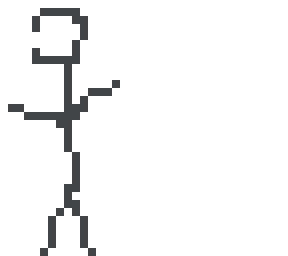 Grey stick figure | Minecraft Skin