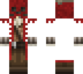skeleton skull red pirate | Minecraft Skins