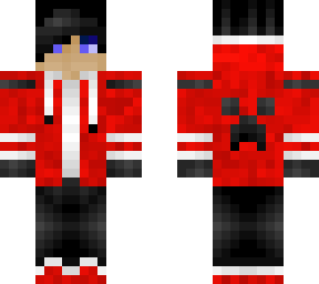 Red gamer boy | Minecraft Skin