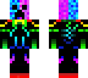 Neon Creeper Modified | Minecraft Skin