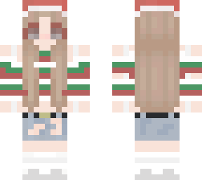 Cute Santa girl | Minecraft Skin