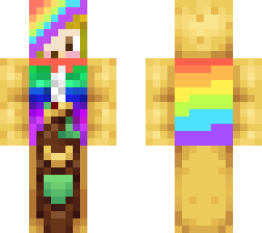 rainbow banderita | Minecraft Skin