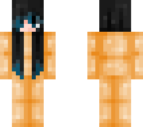 Blue Emo Girl - Hair Base | Minecraft Skin