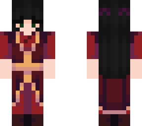fire bender girl | Minecraft Skins