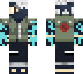 KAKASHI HATATE with chidori | Minecraft Skin