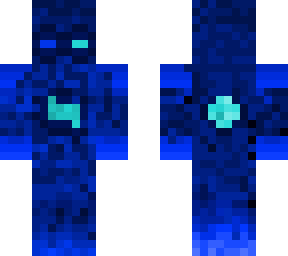 Blue crystal demon | Minecraft Skin