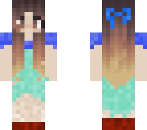 Girl with hair bow | Minecraft Skin