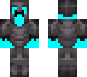 Netherite cyan creeper | Minecraft Skin