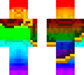 Ruler Rainbow Steve | Minecraft Skin