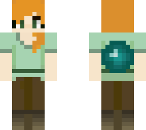 Alex with ender eye | Minecraft Skin