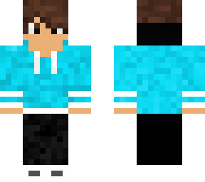 Blue tracksuit with Black pants | Minecraft Skin
