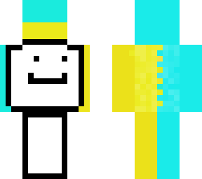 yellow and cyan dream | Minecraft Skin