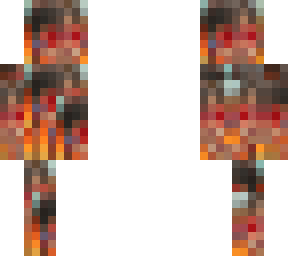 burning steve | Minecraft Skin