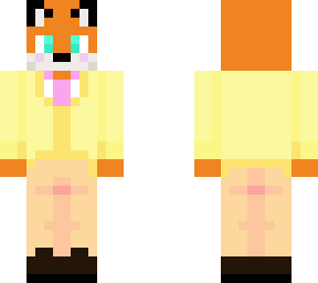 fox yellow tux | Minecraft Skin