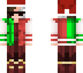 captain puffy christmas varsity jacket | Minecraft Skin