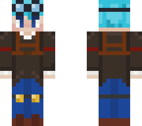 Dantdm blue hair edition | Minecraft Skin