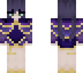 Mona(ish) genshin impact | Minecraft Skin