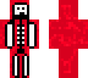 Red Skeleton | Minecraft Skin