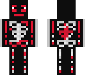 Red Skeleton | Minecraft Skin