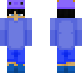 Blue Axolotl Boy | Minecraft Skin