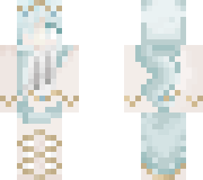 Modern Style Aesthetic Light Blue Princess Queen Goddess GIrl Skin ...