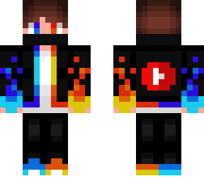 Nidhu's MC skin "Flaming Ice" | Minecraft Skin