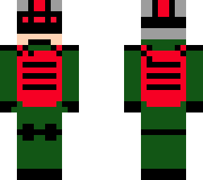 No.4 Neon Green and Red spec ops Soldier | Minecraft Skin