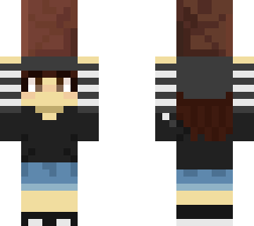 trixy con una maceta en la cabeza | Minecraft Skin