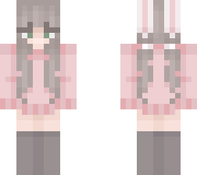 Baby Pink Bunny Girl | Minecraft Skin