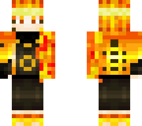 Naruto benji mode chakra overflow | Minecraft Skin