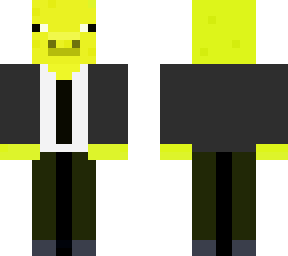 Yellow Pig In A Suit | Minecraft Skin