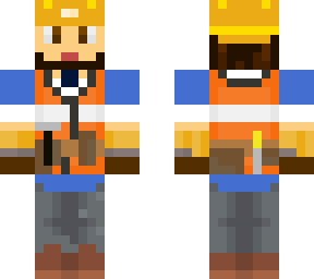 bearded blue collar | Minecraft Skin