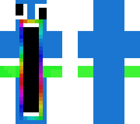 blue & green Unspeakable | Minecraft Skin