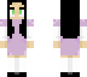 Cute dress and thigh highs | Minecraft Skin