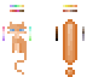 How To Make A Cat Skin!!! {PALETTE} | Minecraft Skin