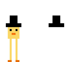 duck with top hat | Minecraft Skins