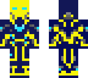 blue iron man | Minecraft Skin
