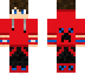 improved red gamer | Minecraft Skin