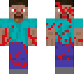 blood steve | Minecraft Skins