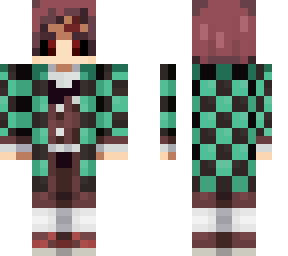 Demon Tanjiro | Minecraft Skin