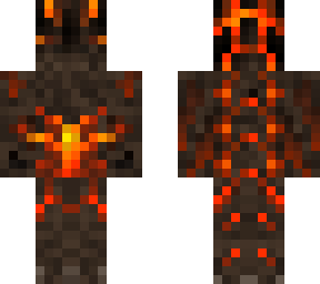 Magma Dragon (layered effect) | Minecraft Skin